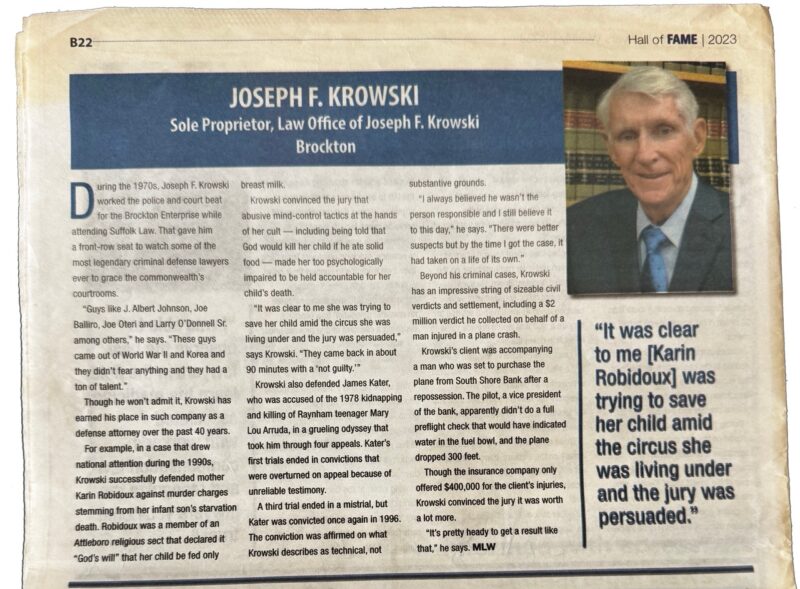 About – Attorney Joseph F. Krowski